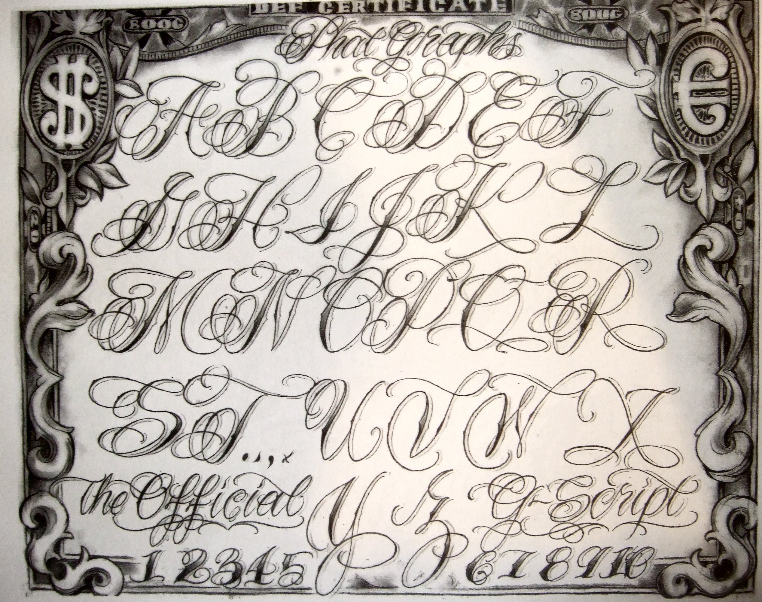 8 Gangster Cursive Fonts Images Gangster Cursive Tattoo Fonts 