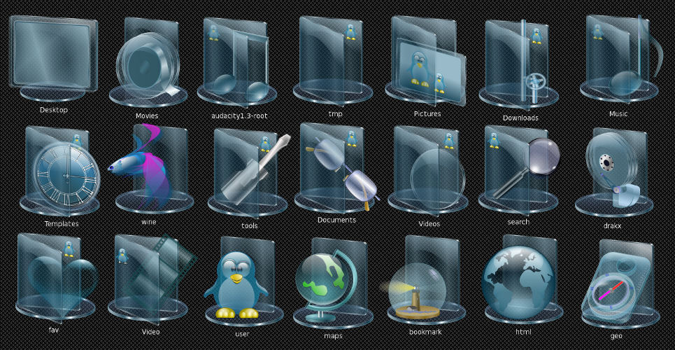 8 Custom Desktop Icons Images 3D Glass Desktop Icons Gmail Icon On 