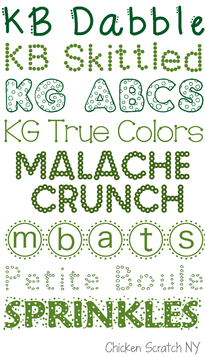 12 Fonts With Dots In Them Images Font With Dots Inside Letters 